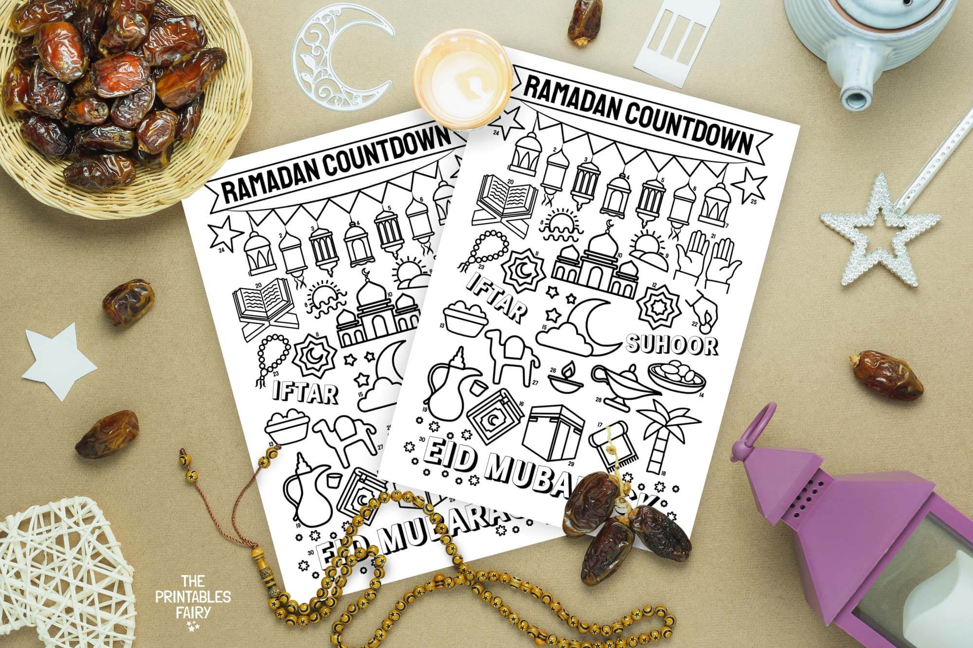 Ramadan Countdown Calendar Printable - Printable Calendar 2025