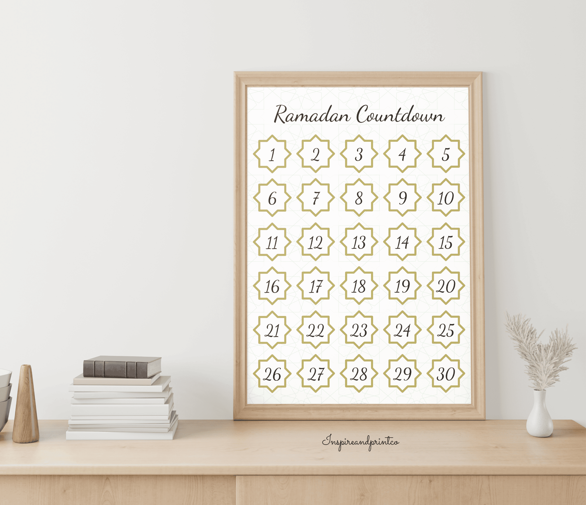 Ramadan Countdown Calendar Printable - Printable Calendar 2025