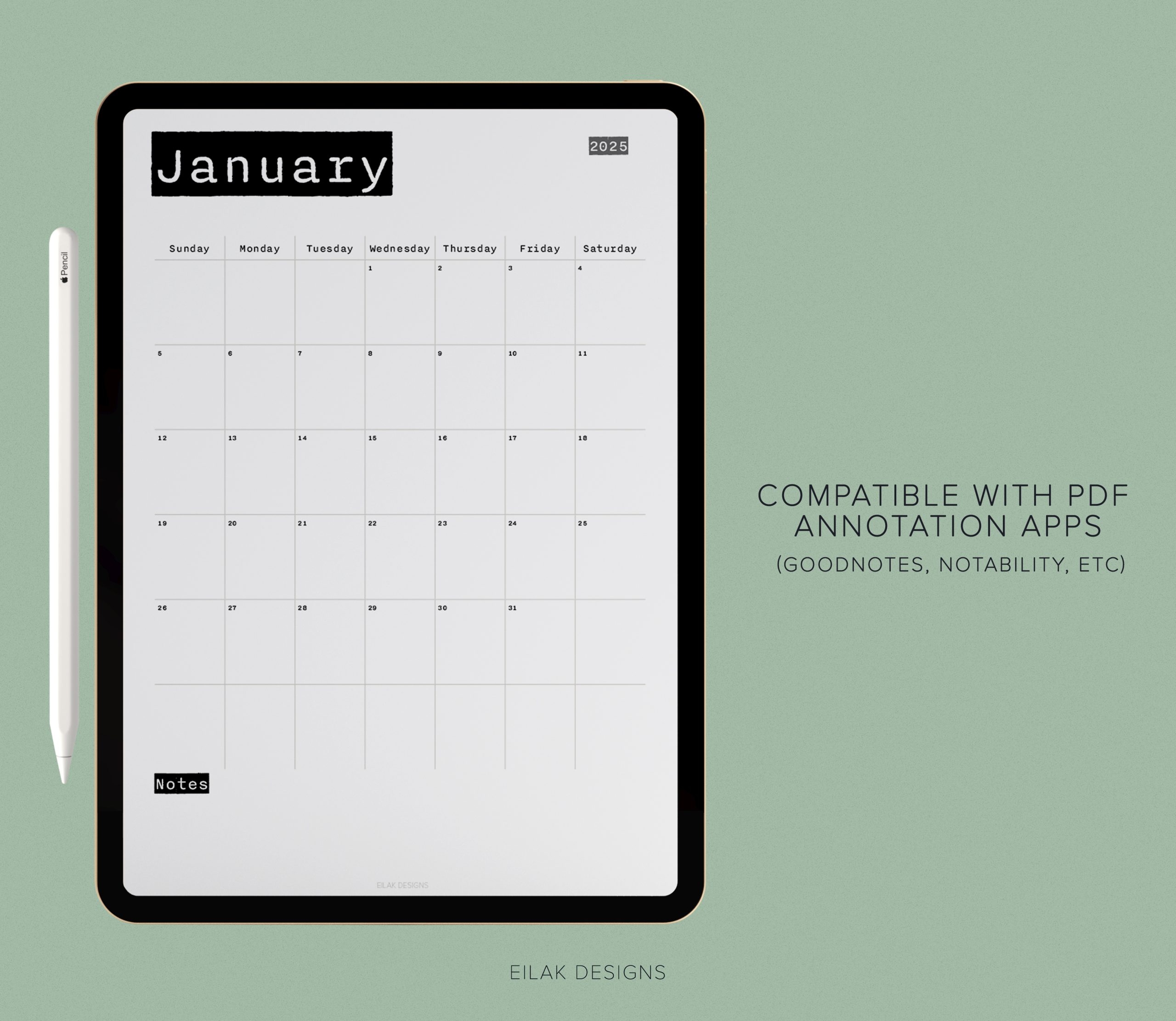 2025 Printable Calendars With Notes - Printable Calendar 2025